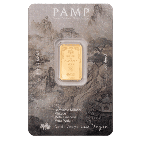 PAMP 50 Grams Gold Cast Bar