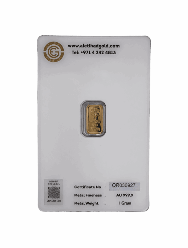 Al Etihad - Mecca 1 Gram Gold Bar 999.9