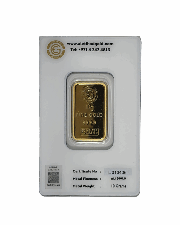 Al Etihad - Mecca 10 Grams Gold Bar 999.9